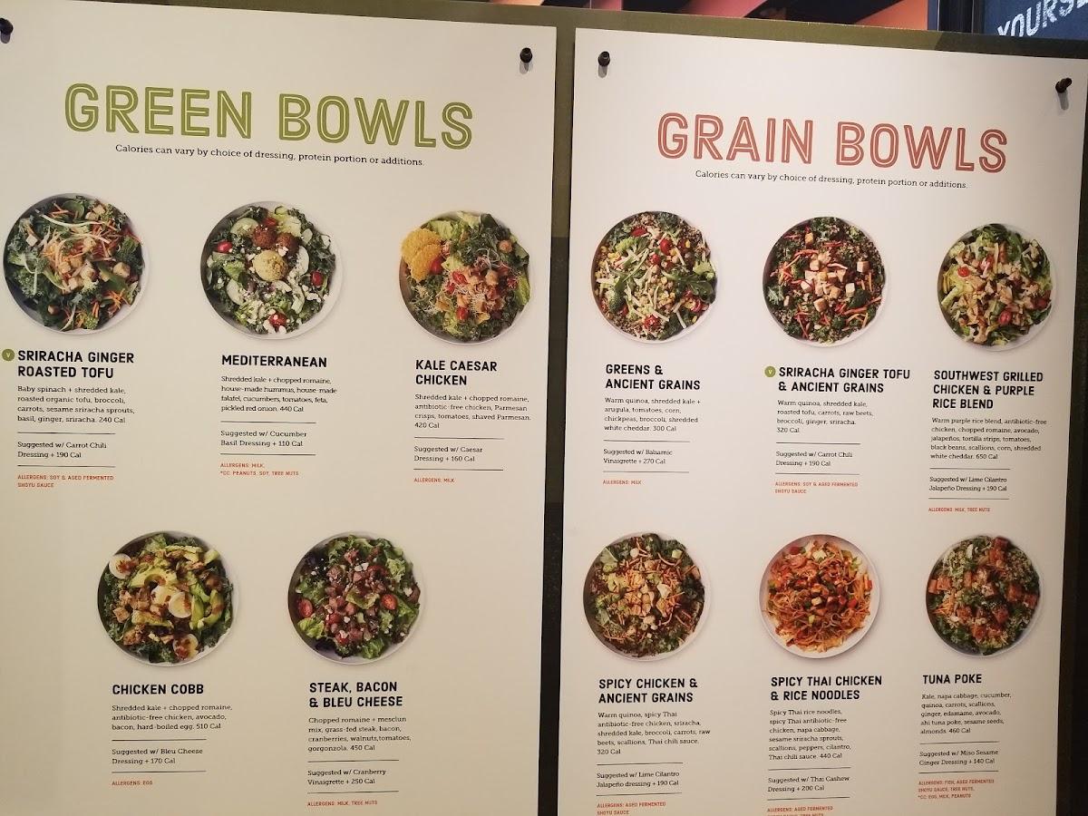 Menu at CoreLife Eatery restaurant, Mishawaka