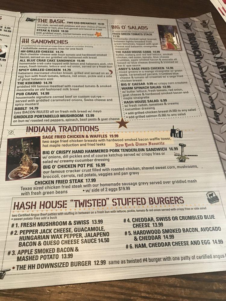 Menu at Hash House A Go Go at The LINQ restaurant, Las Vegas, S Las ...
