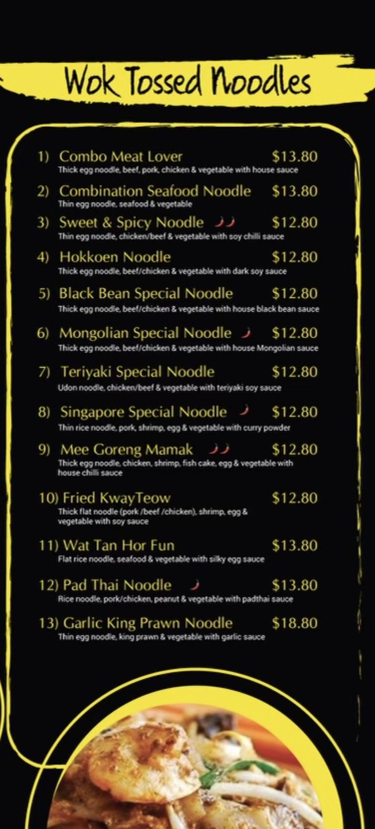 Menu at House Of Wok restaurant, Swan Hill