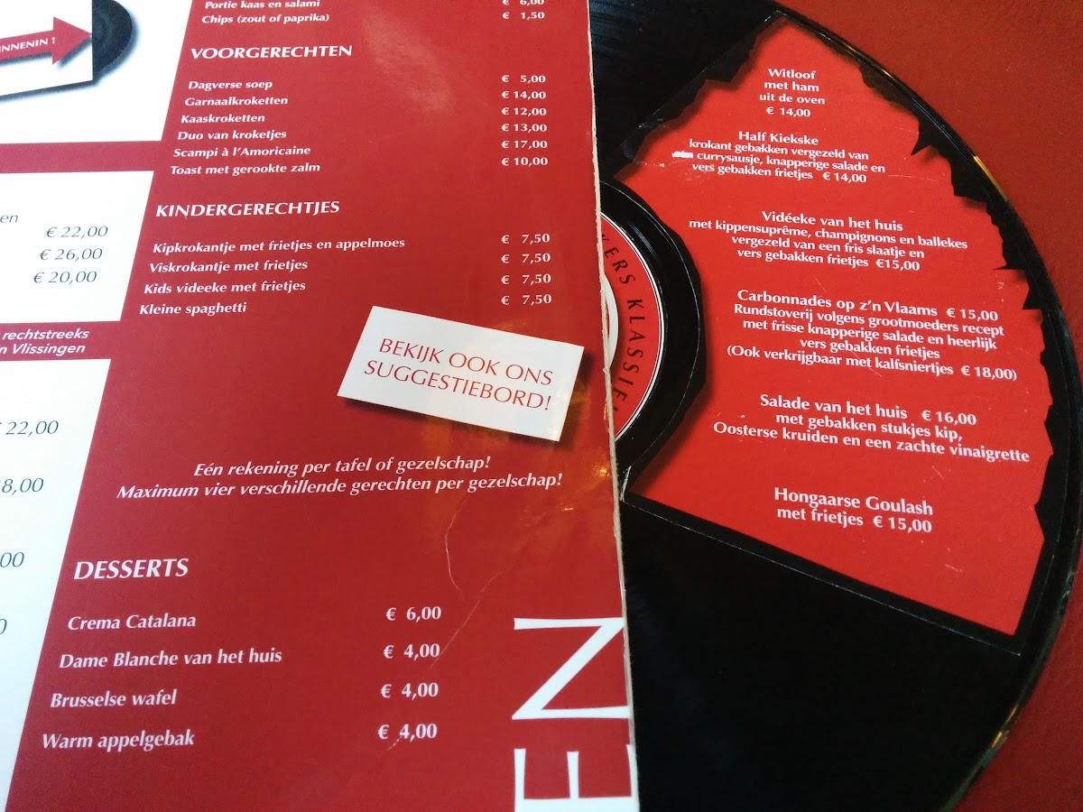 Menu at 't Sas, Bornem