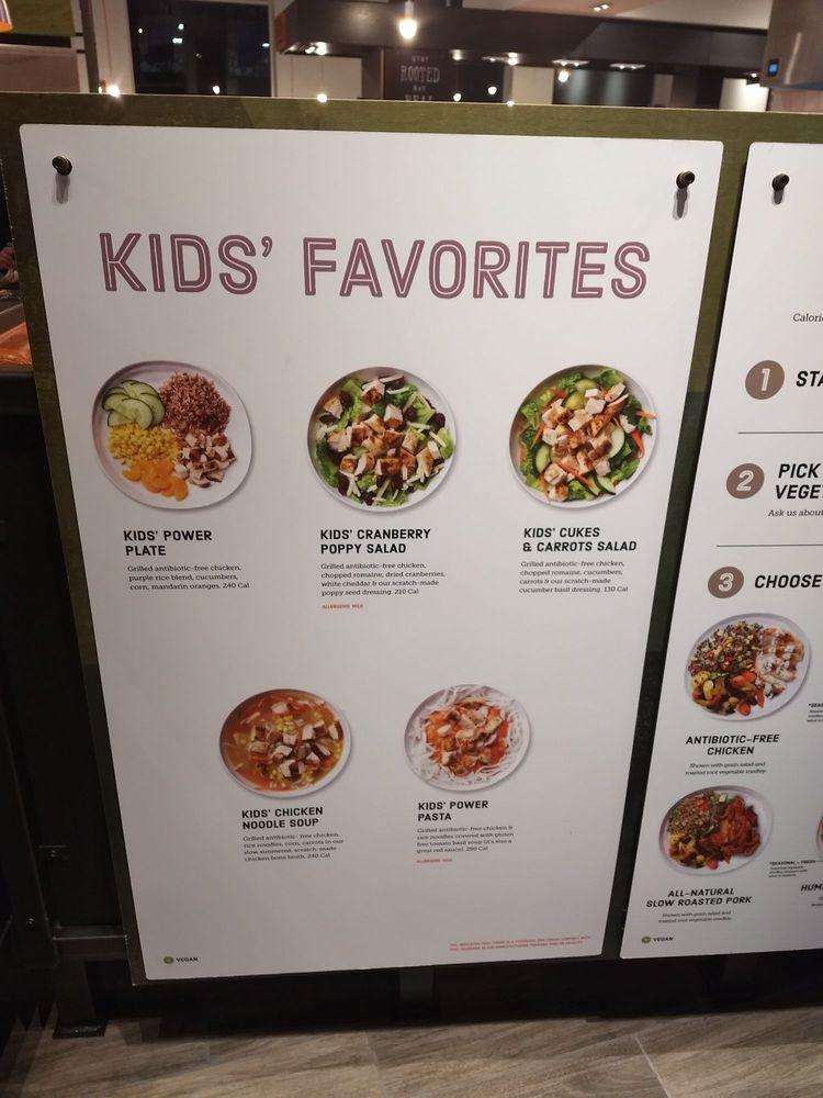 Menu at CoreLife Eatery restaurant, Greensboro, Westover Terrace