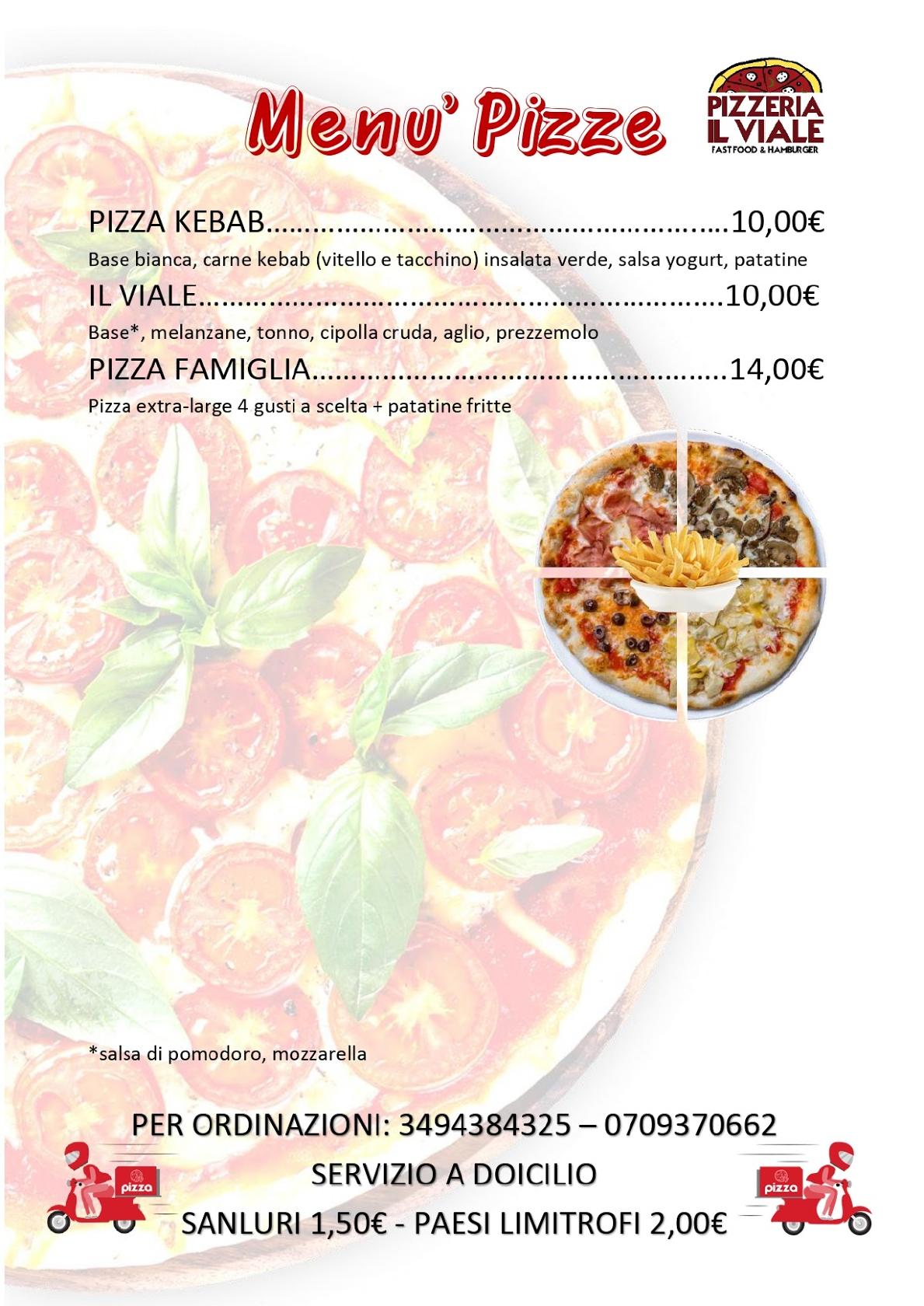 Menu da Elios Pizzeria, Sanluri