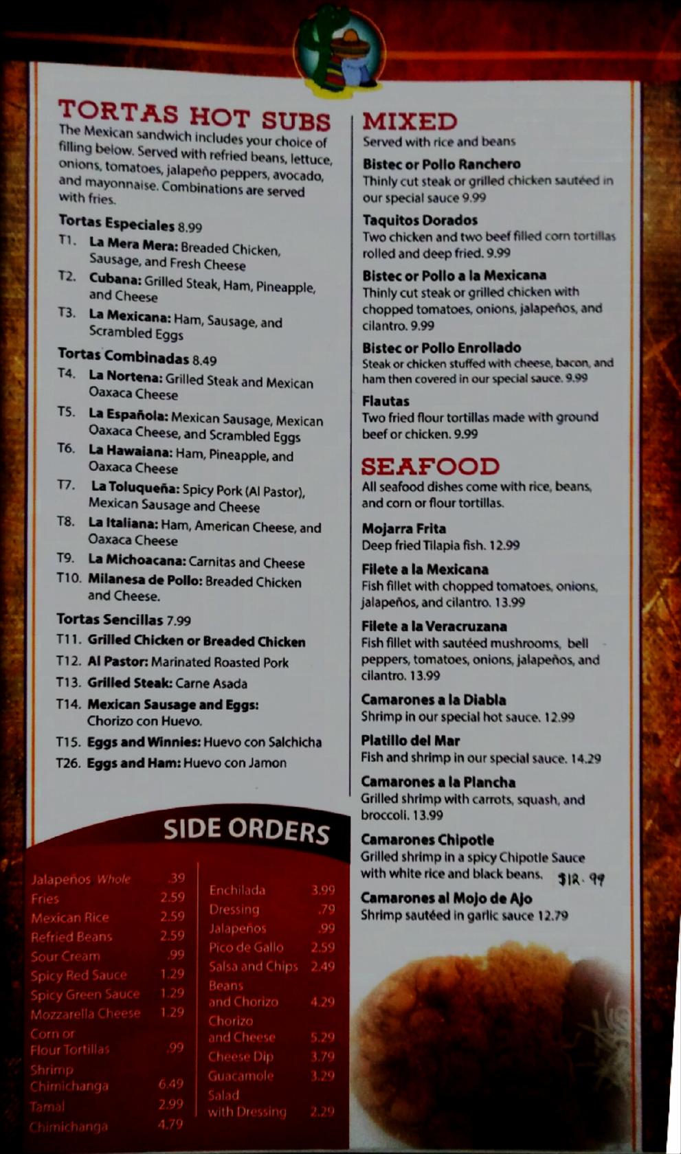 Menu at La Casita Mexican Restaurant, Green Cove Springs
