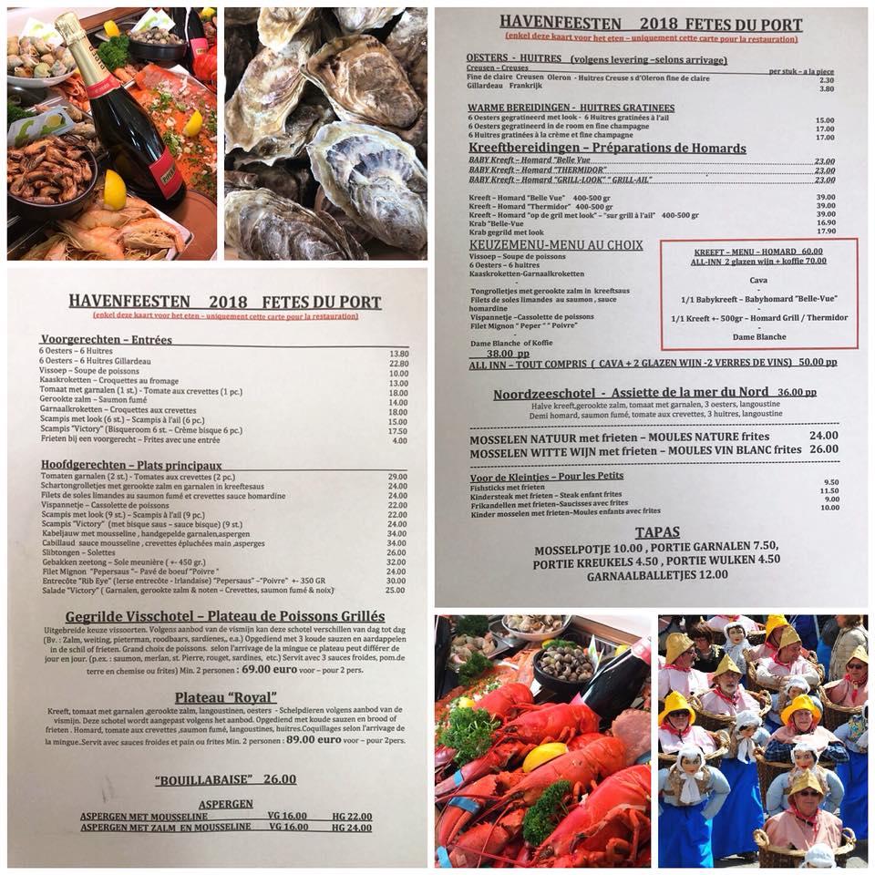 Menu au Victory, Blankenberge