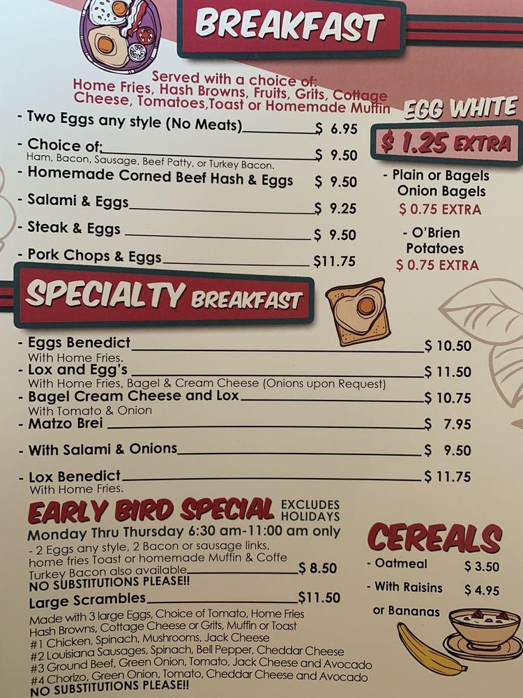 Menu at Tio's Cafe, Simi Valley