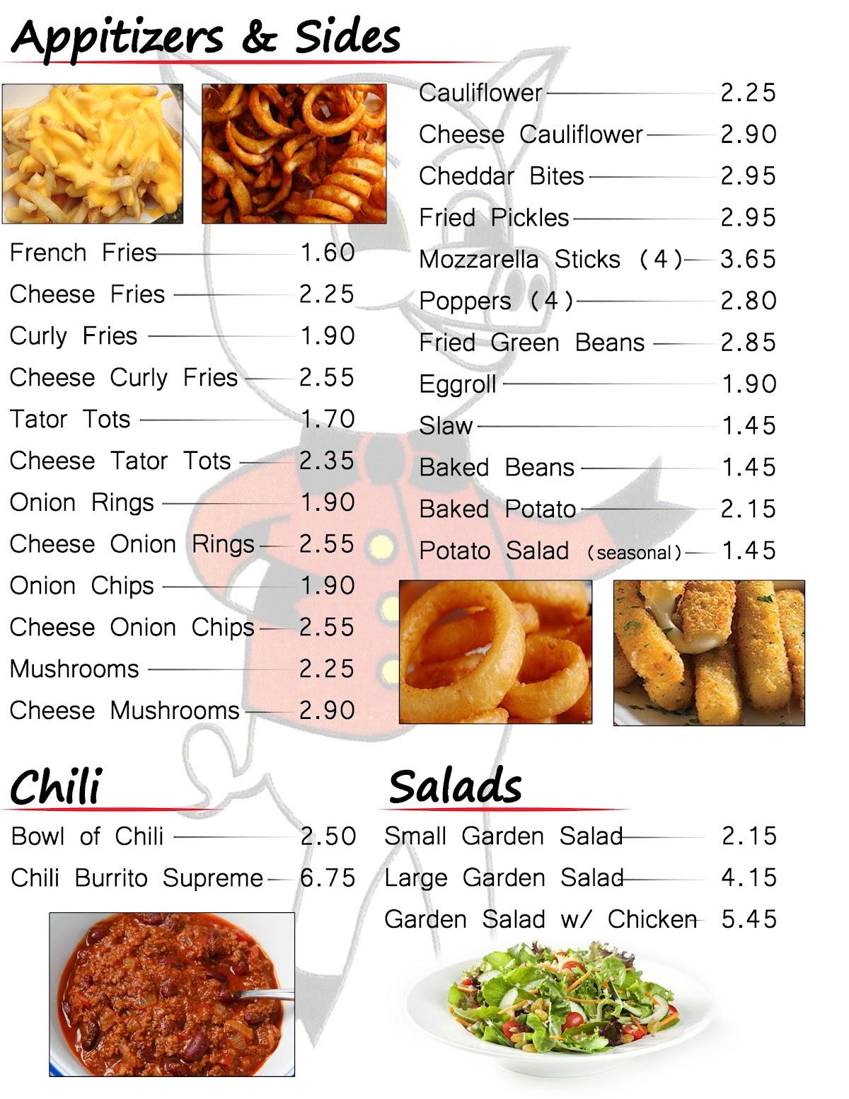 Menu at The Pig Barbeque, Fredericktown, 910 State Hwy OO