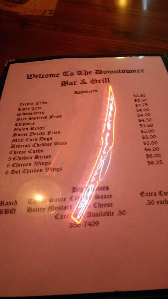 Menu At Downtowner Bar Grill Baraboo Menu At Downtowner Bar Grill Baraboo