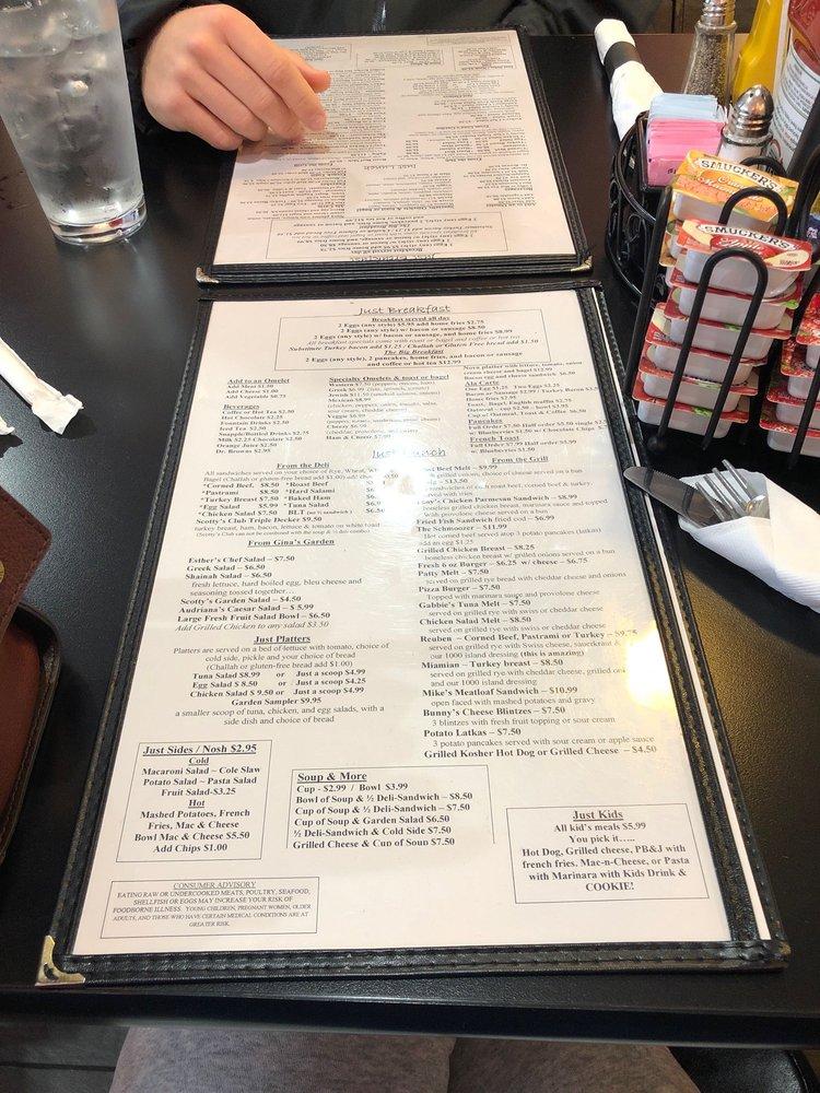 Menu at Scotty's Cafe, Columbus
