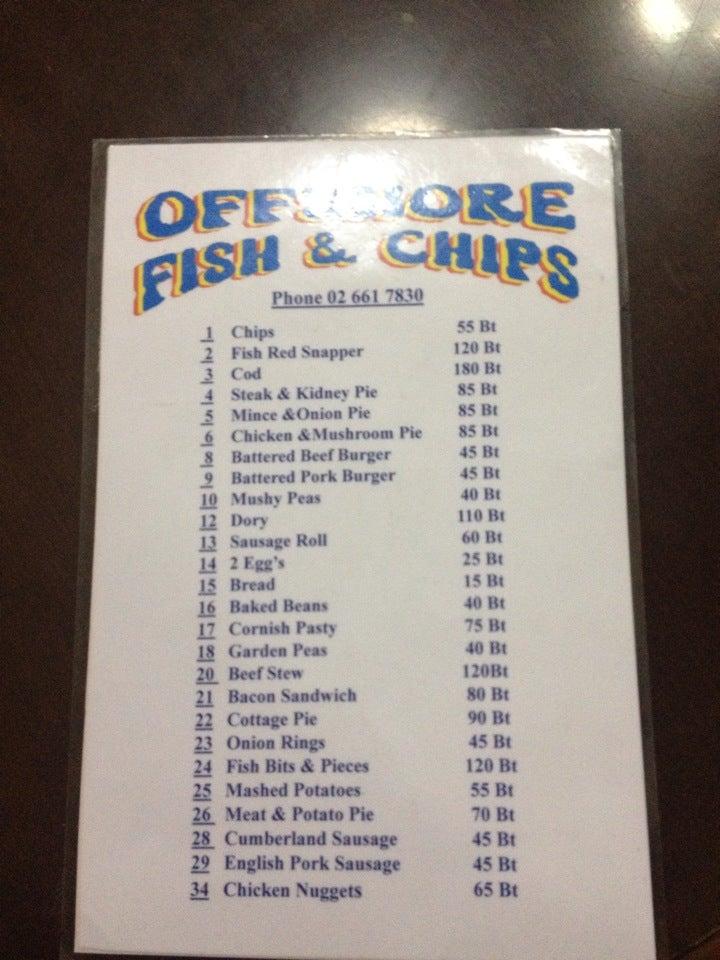 Menu at Fish And Ship restaurant, Bangkok, 7