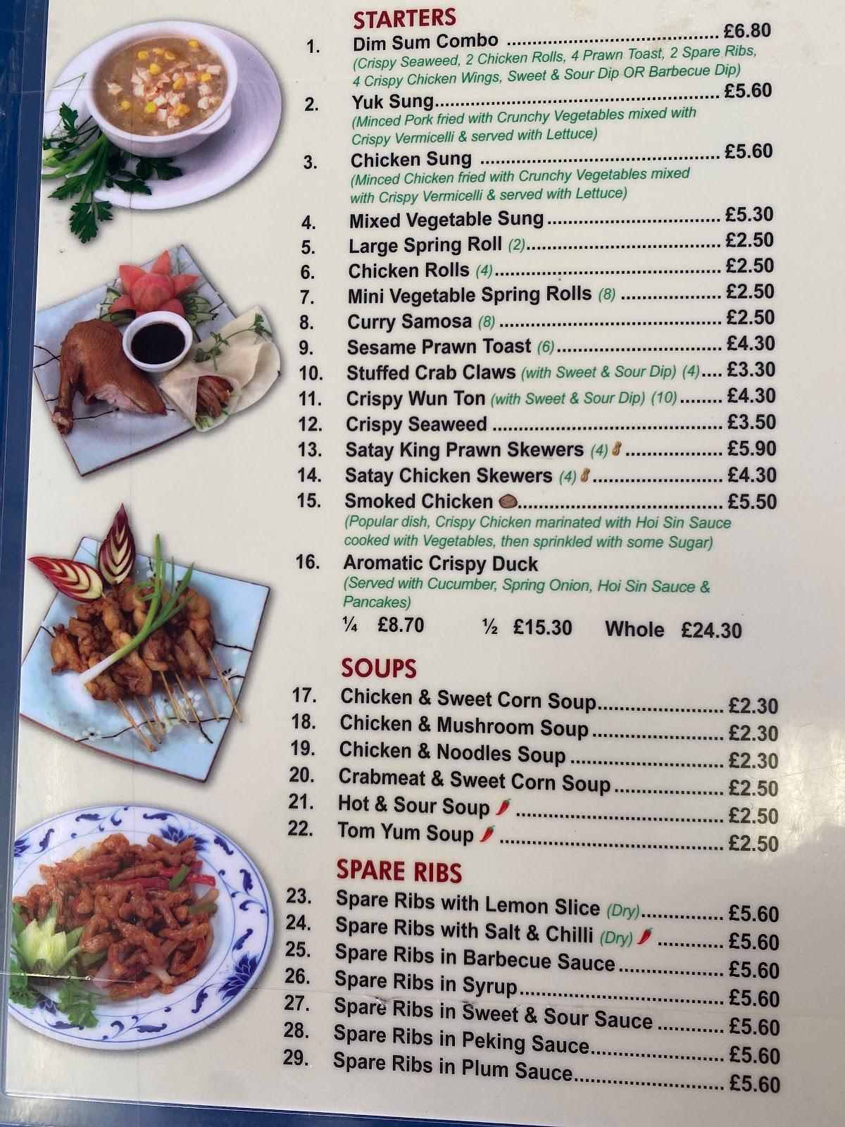 Menu at Top Chef fast food, Derby, 45 Smalley Dr