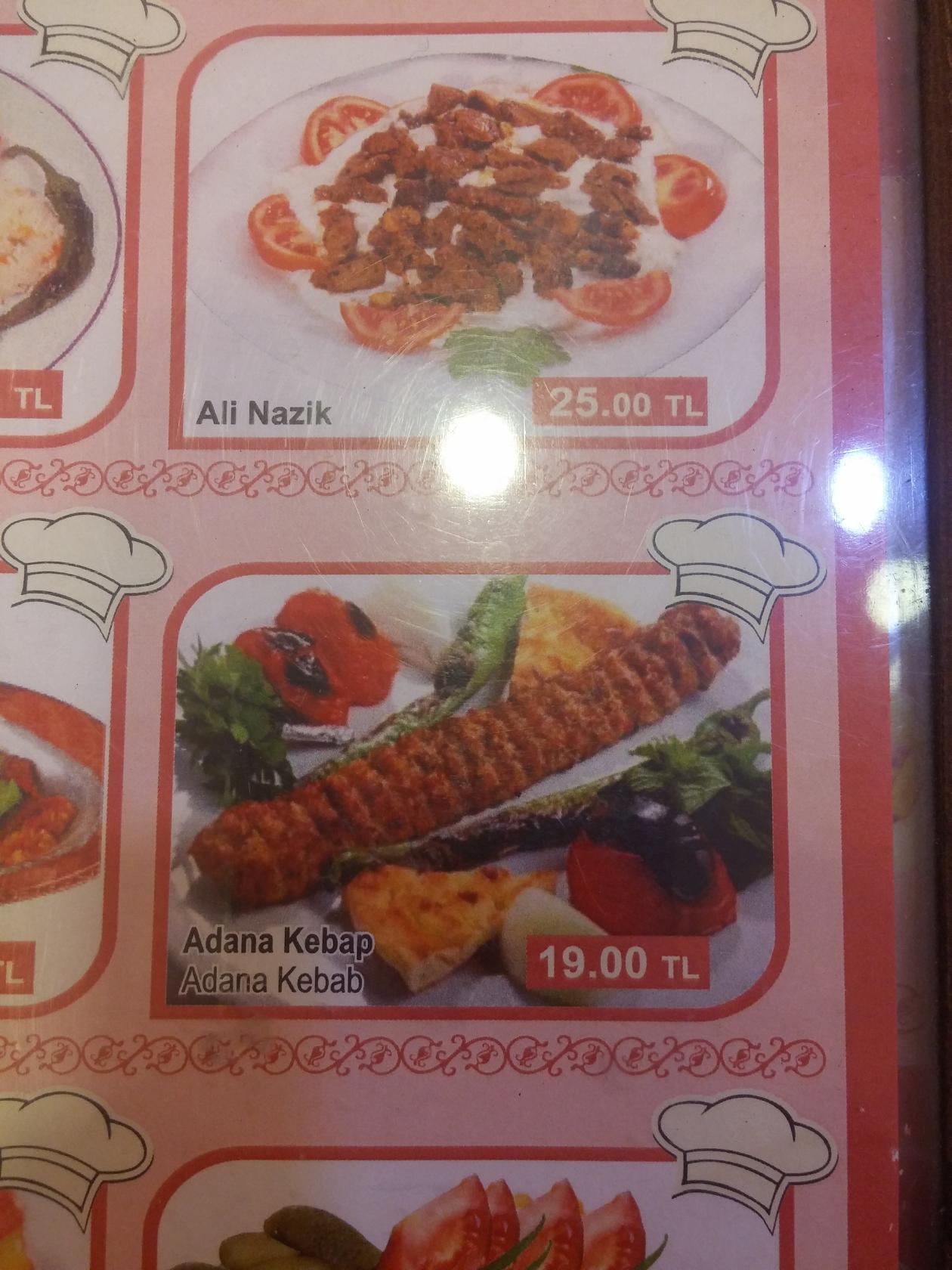 Menu at Kervan Restaurant, Istanbul, Şht. Recep Koç Cd. 19 C