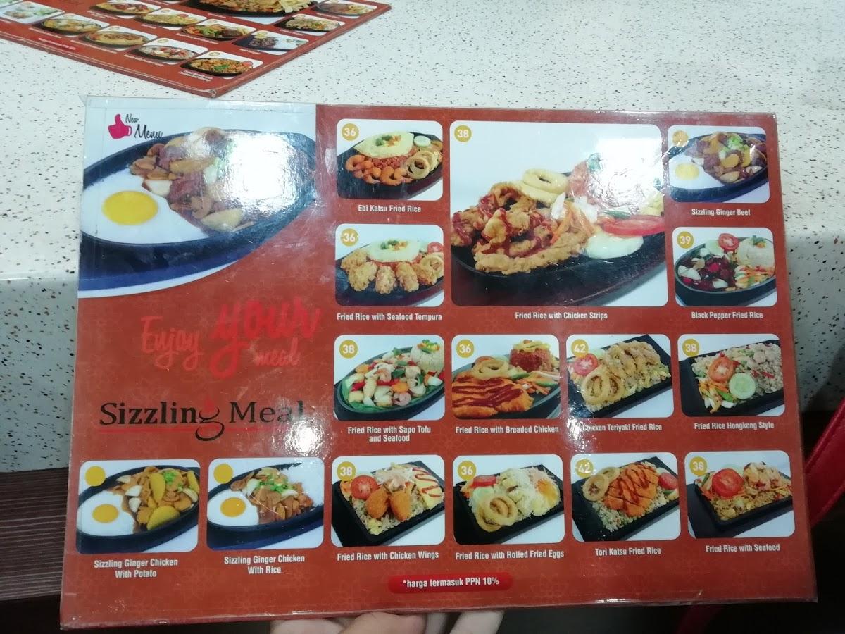 Menu at Sizzling Meal Plaza Ambarukmo, Yogyakarta