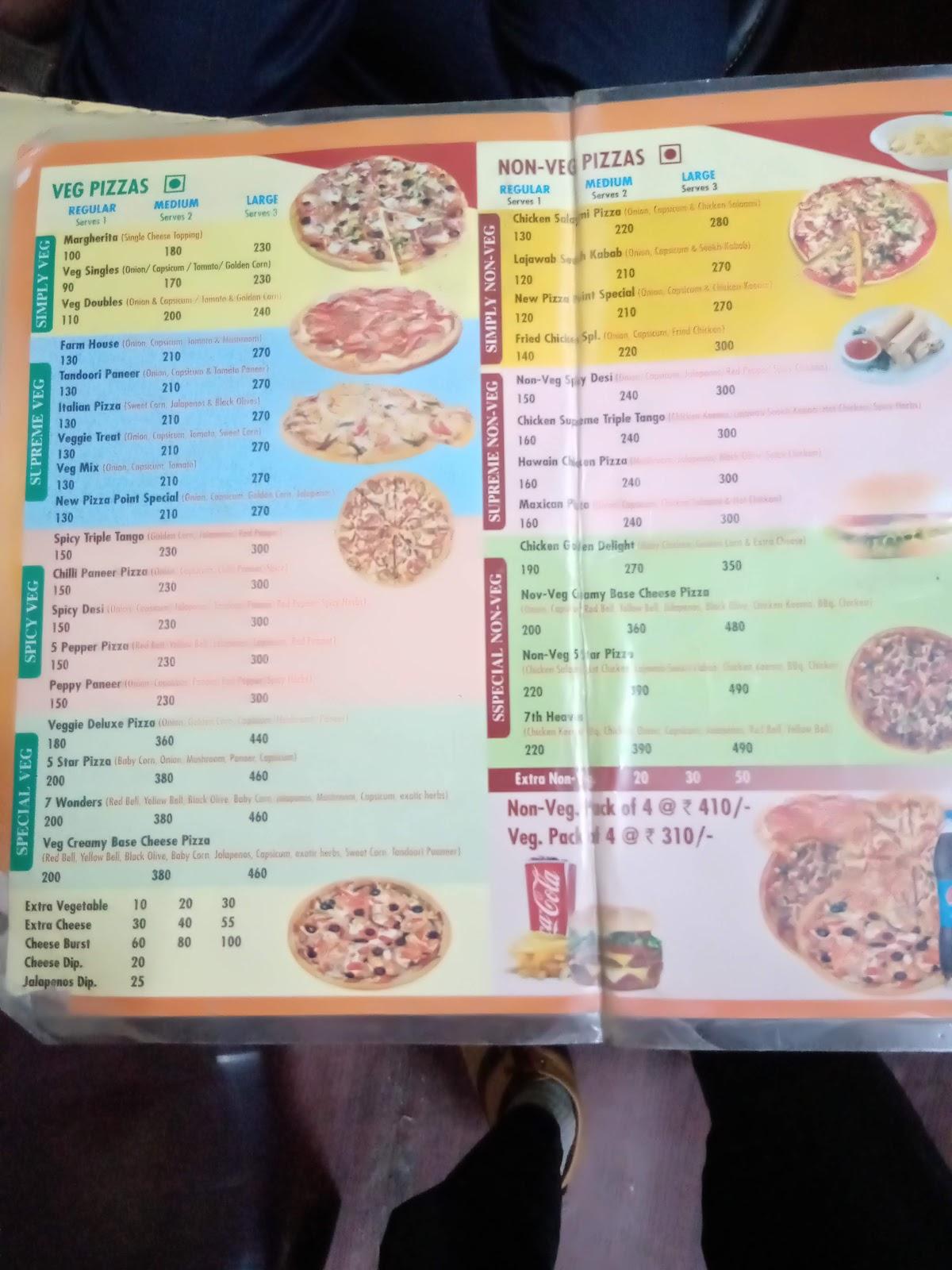Menu at NEW PIZZA POINT, Baheri