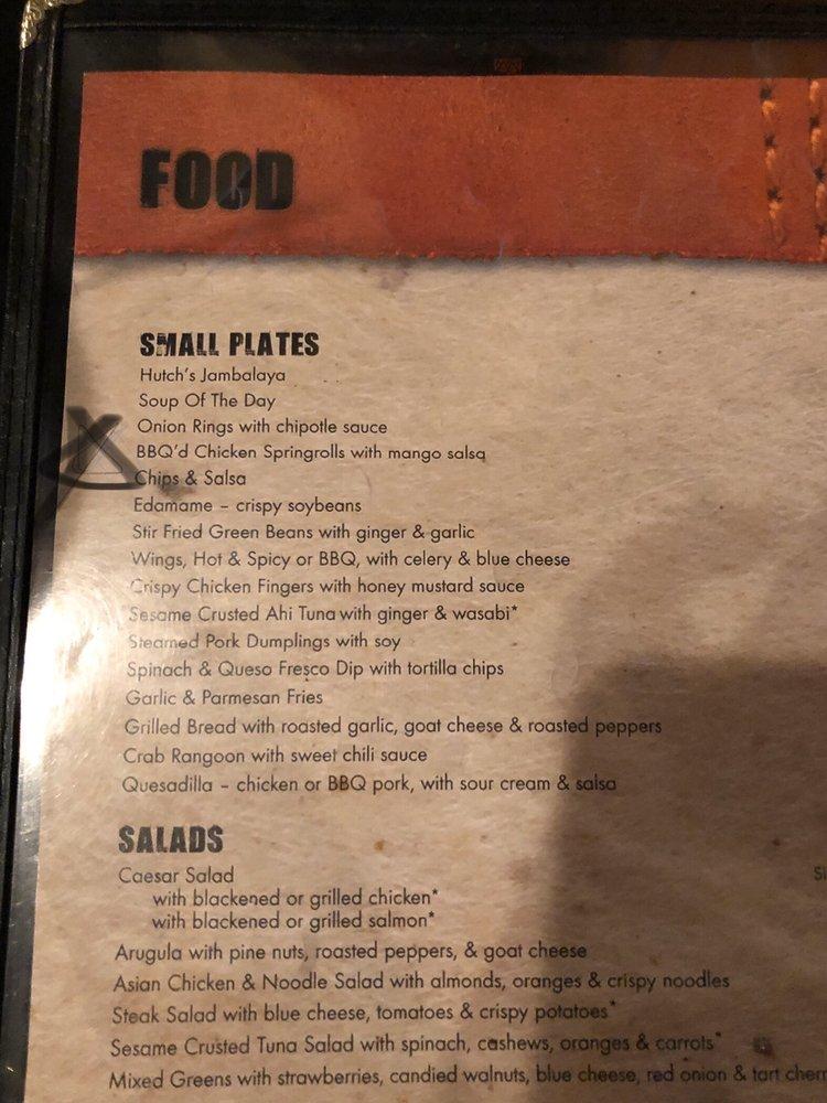 Menu at Star Bar, Des Moines