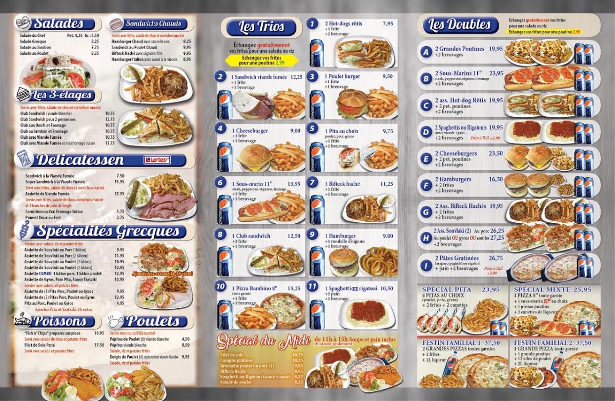 Menu au Restaurant Deli Plus, Montréal