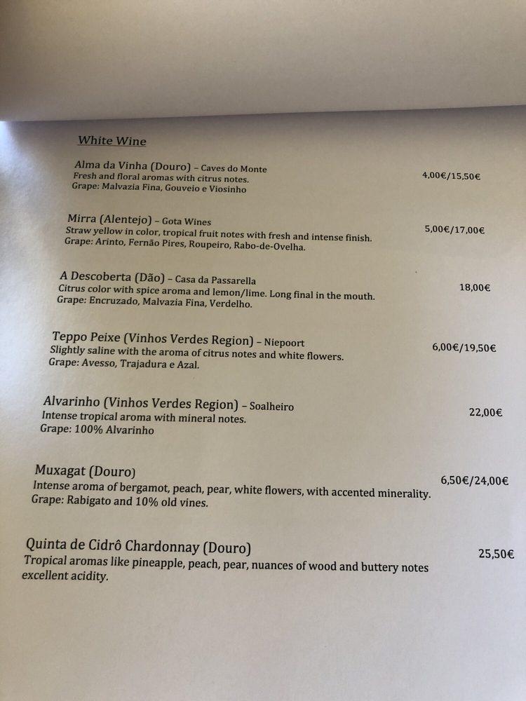 Menu at SHIKO - TASCA JAPONESA restaurant, Porto