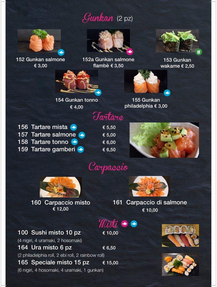 Carta de Sushi Oishi - Japanese & Chinese Restaurant, Ponte San Nicolò
