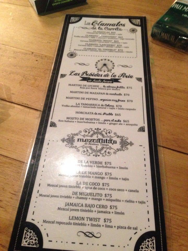 Carta de parrilla BODEGA 8, Tijuana, Blvd. Agua Caliente 10387