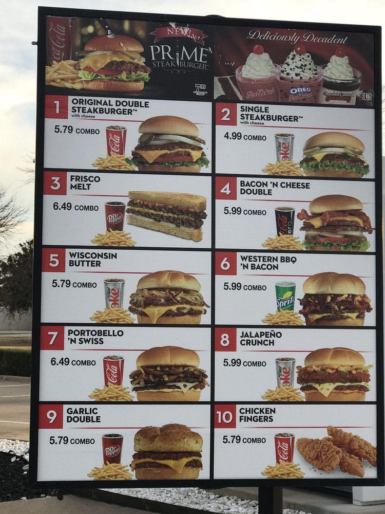 Menu at Steak 'n Shake fast food, Arlington, 951 W Arbrook Blvd