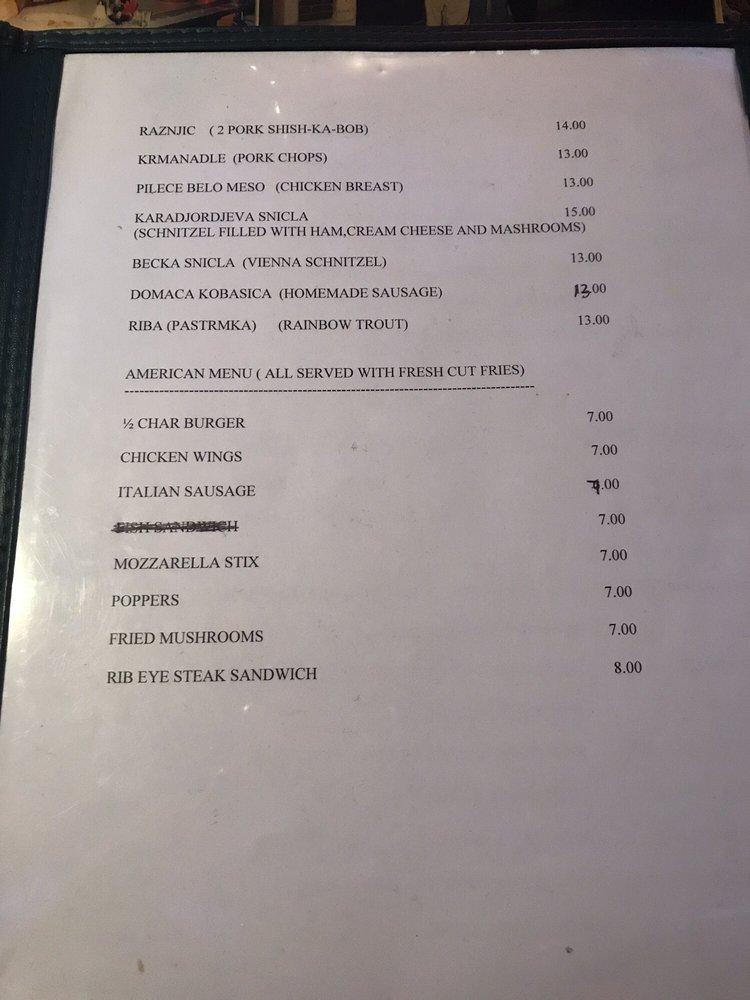 Menu at Sunnyday Tap pub & bar, Chicago