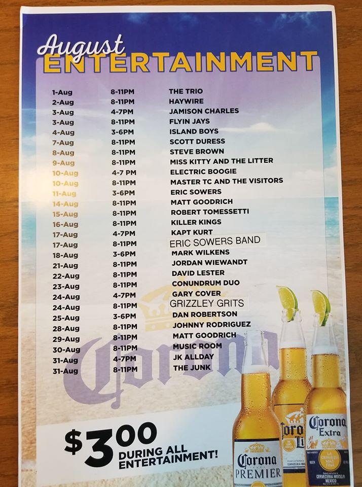 Menu at Bait House pub & bar, Port Clinton