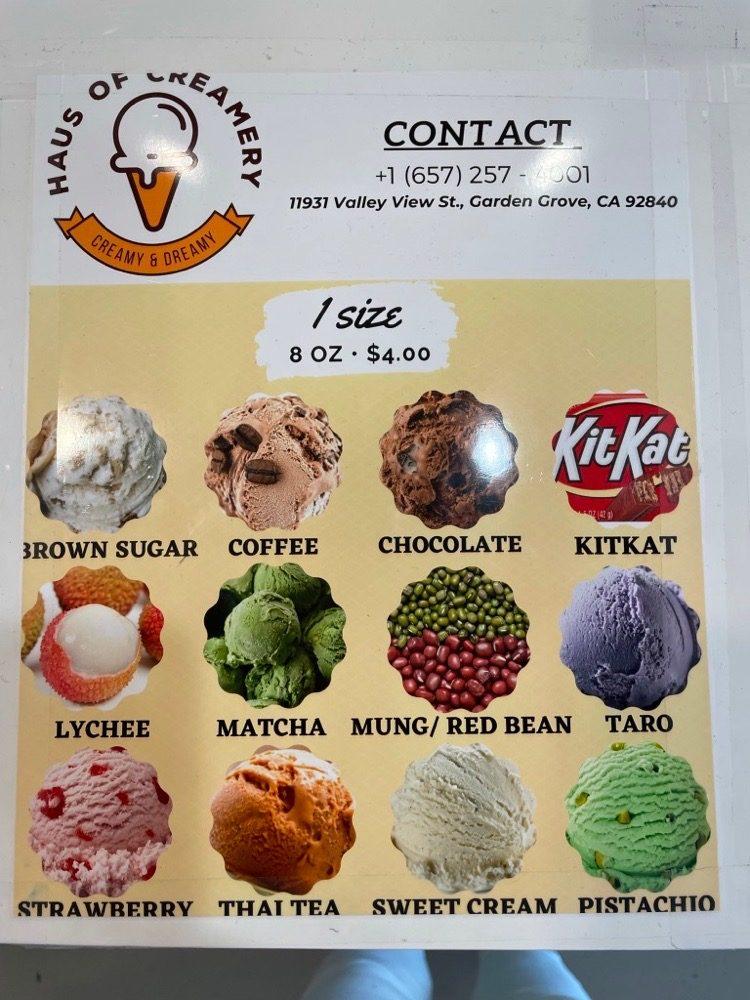 Menu at Almond Haus Cafe, Garden Grove