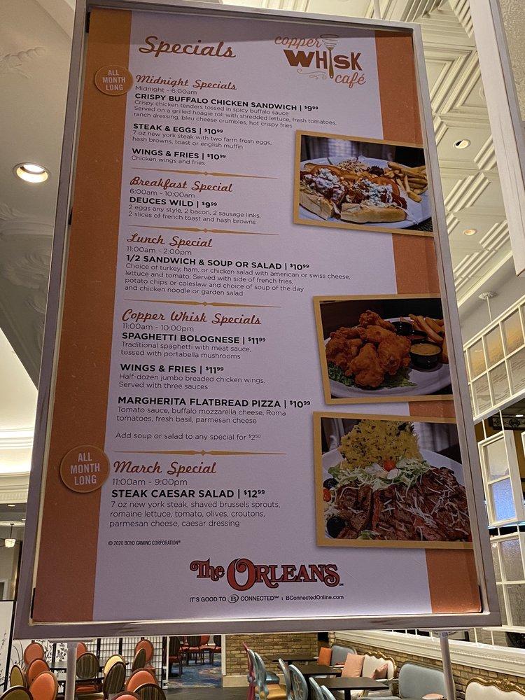 Menu at Copper Whisk Café cafe, Las Vegas