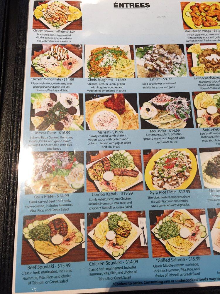 Menu at Mediterranean Gyro Grill pub & bar, Federal Way