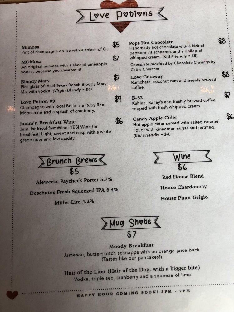 Menu at SB's Lakeside Love Shack restaurant, Richmond