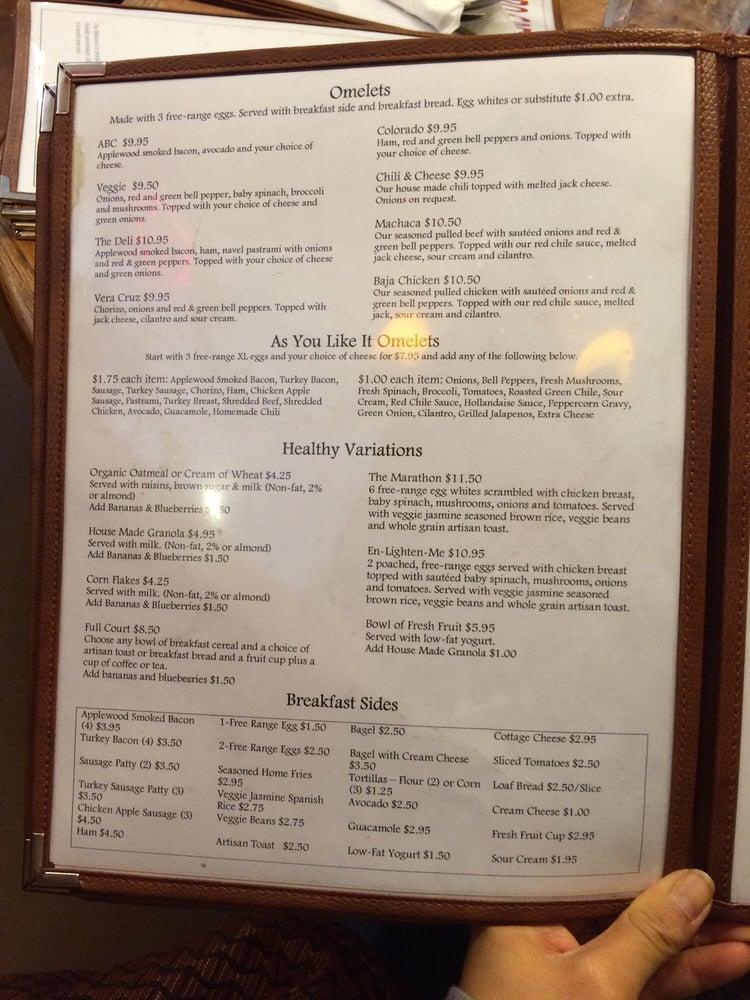 Menu at San Pedro Cafe, Rancho Palos Verdes, 605 S Pacific Ave