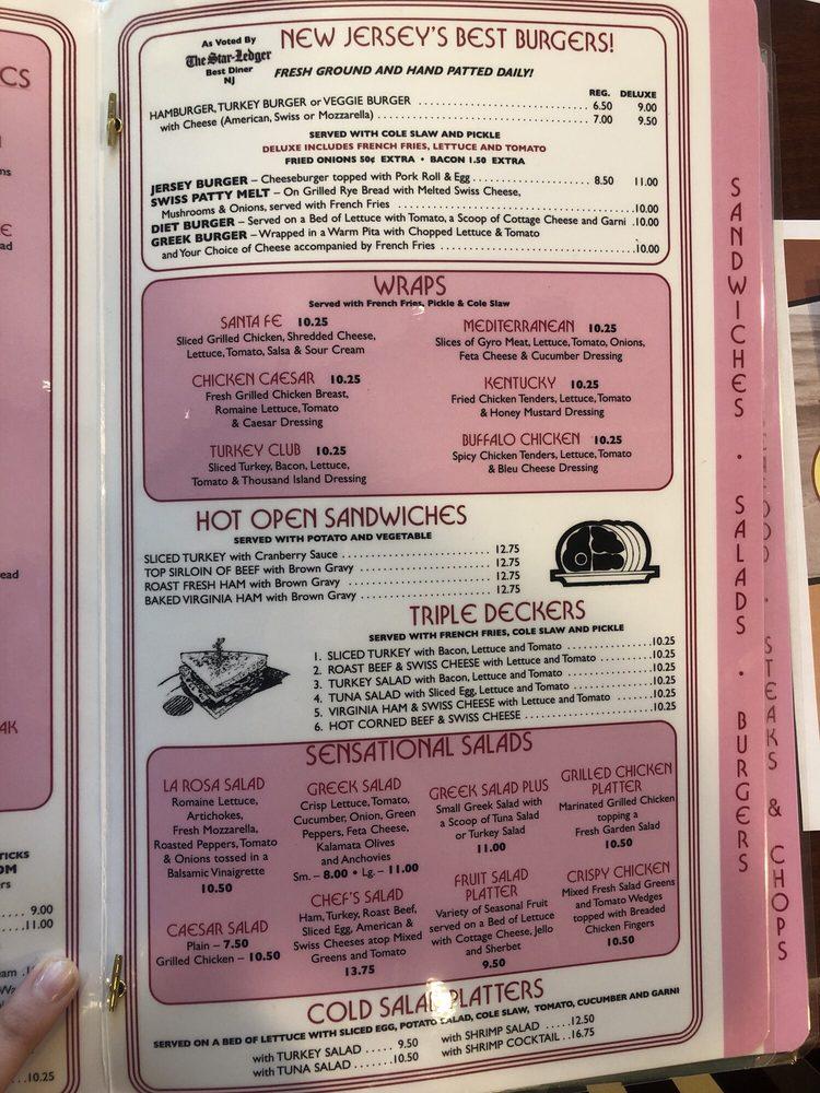 Menu at Sand Castle Diner restaurant, Beachwood