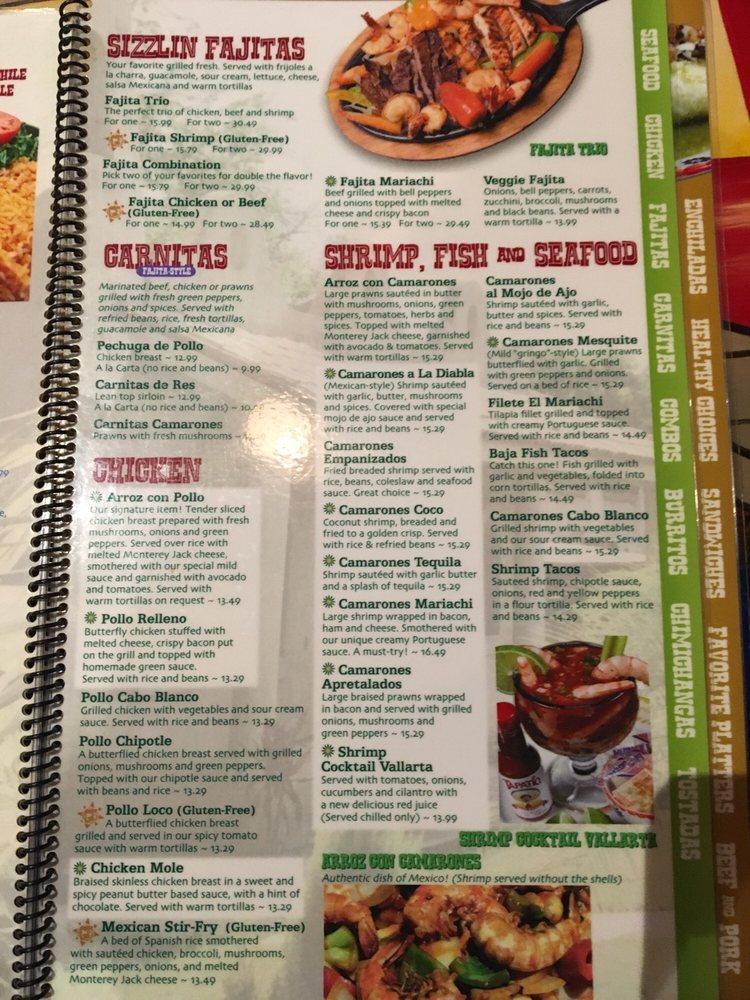 Menu at Mariachi Breakfast on the Go pub & bar, Parker, S Parker Rd
