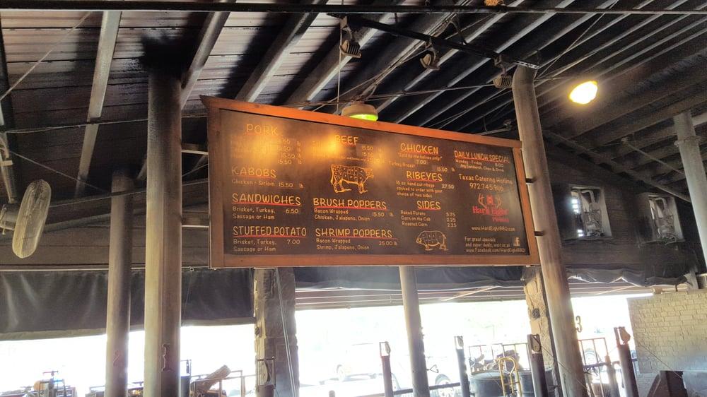 Menu at Hard Eight BBQ, Coppell