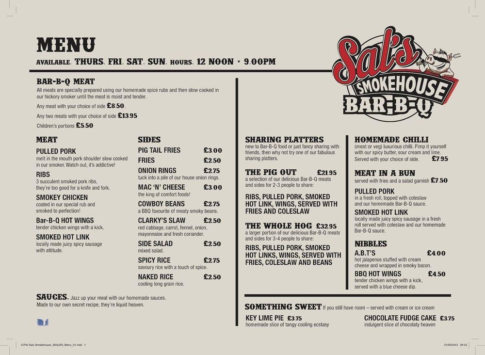Menu at The Lion pub & bar, Newbury, 39 West St