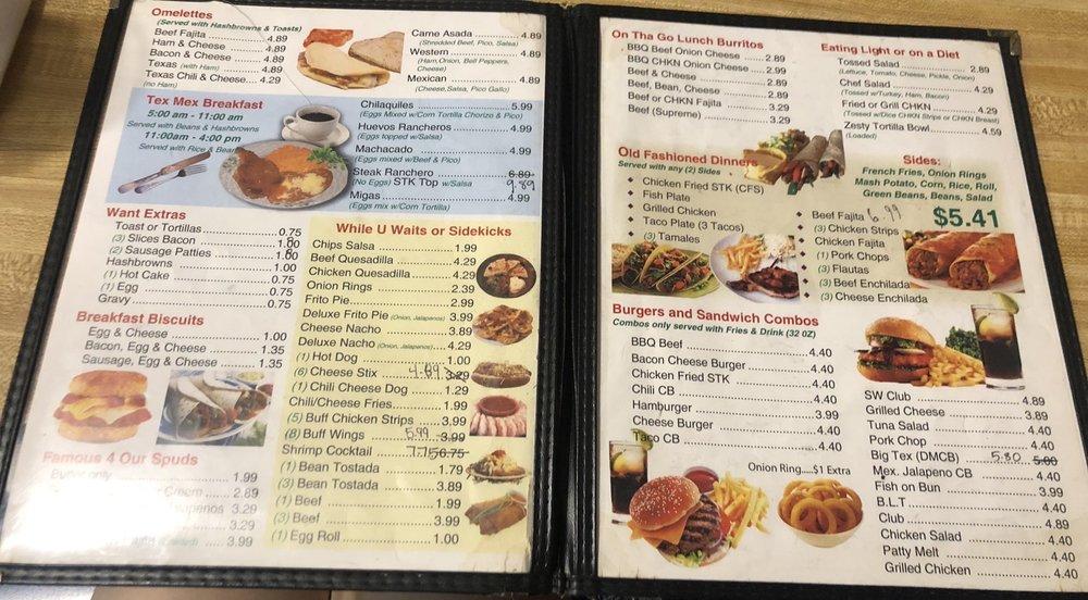 Menu at Daybreak Cafe & Grill, Fort Worth