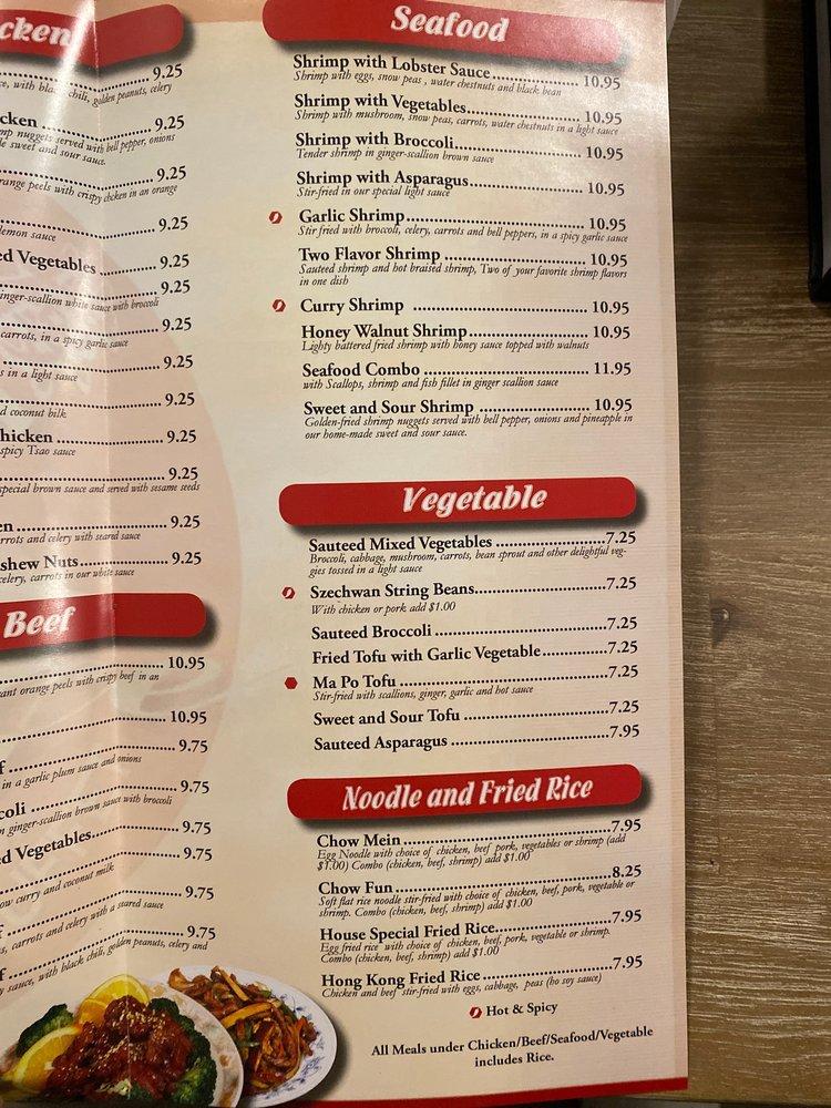 Menu at Fortune Cuisine restaurant, Sandy, 652 E Union Square B