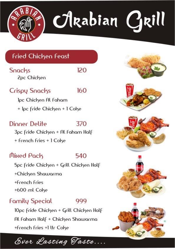 Menu at Arabian Grill, Vadodara