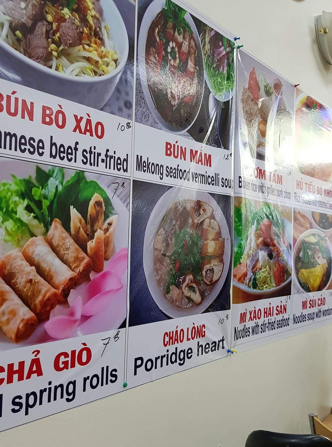 Menu at Bac 8 restaurant, Springvale