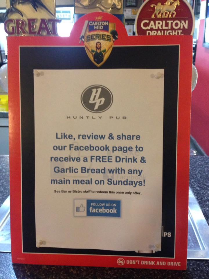 Huntly Hotel in Huntly - Restaurant menu and reviews