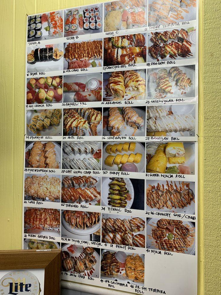 Menu at Ninja Japanese Express restaurant, Fort Smith