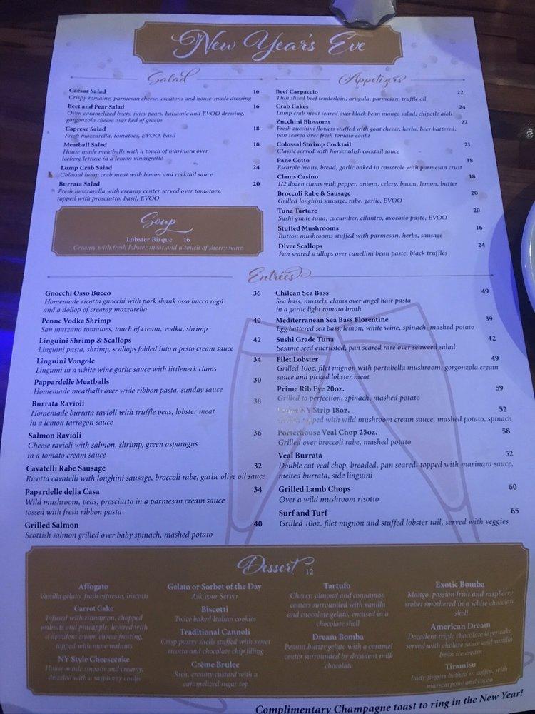 Menu at AMARONE RESTAURANT, Guilford