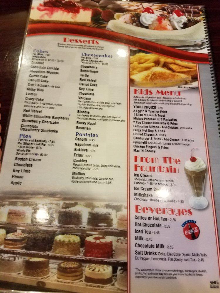Menu at City Cafe Diner, Huntsville, Drake Ave SW