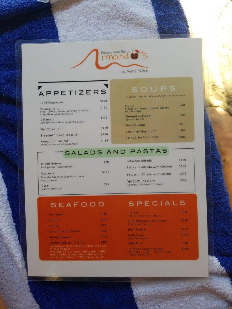 Carta de Maderas Restaurante, Zihuatanejo