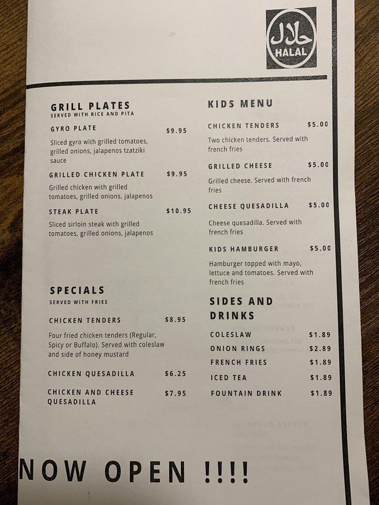 Menu at Neighborhood Grill restaurant, Rosenberg