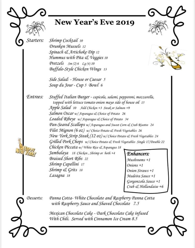 Menu at Stonehouse Grill steakhouse, Westlake