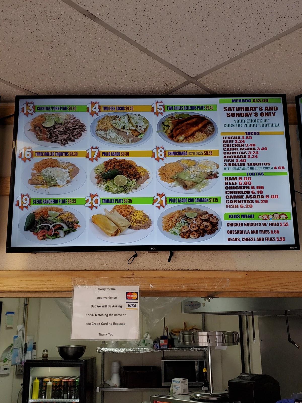 Menu at Adolfo's Mexican Food restaurant, Pueblo, Outlook Blvd #128