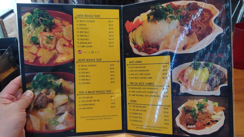 Menu at Mamak Dang Malaysian Fusion Cuisine McKnight Location ...
