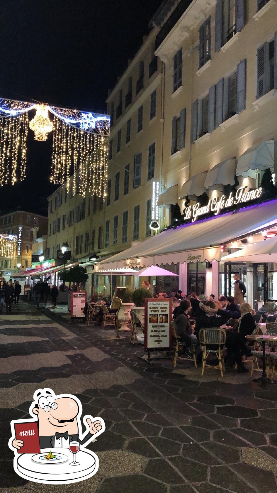 Le Grand Café de France, Nice - Menu du restaurant et commentaires