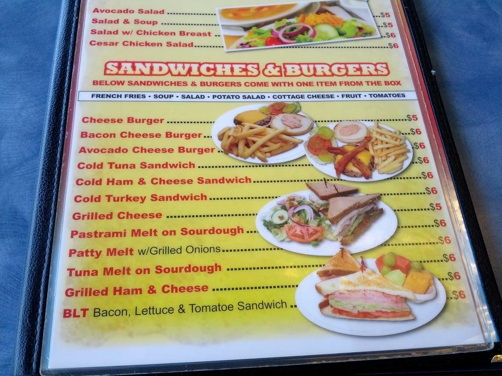 Menu at Brandon's Diner restaurant, Rancho Cucamonga, Base Line Rd