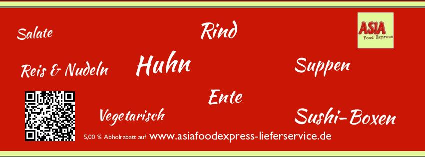 Asia Food Express restaurant, Munich, Südparkallee 15 - Restaurant menu ...